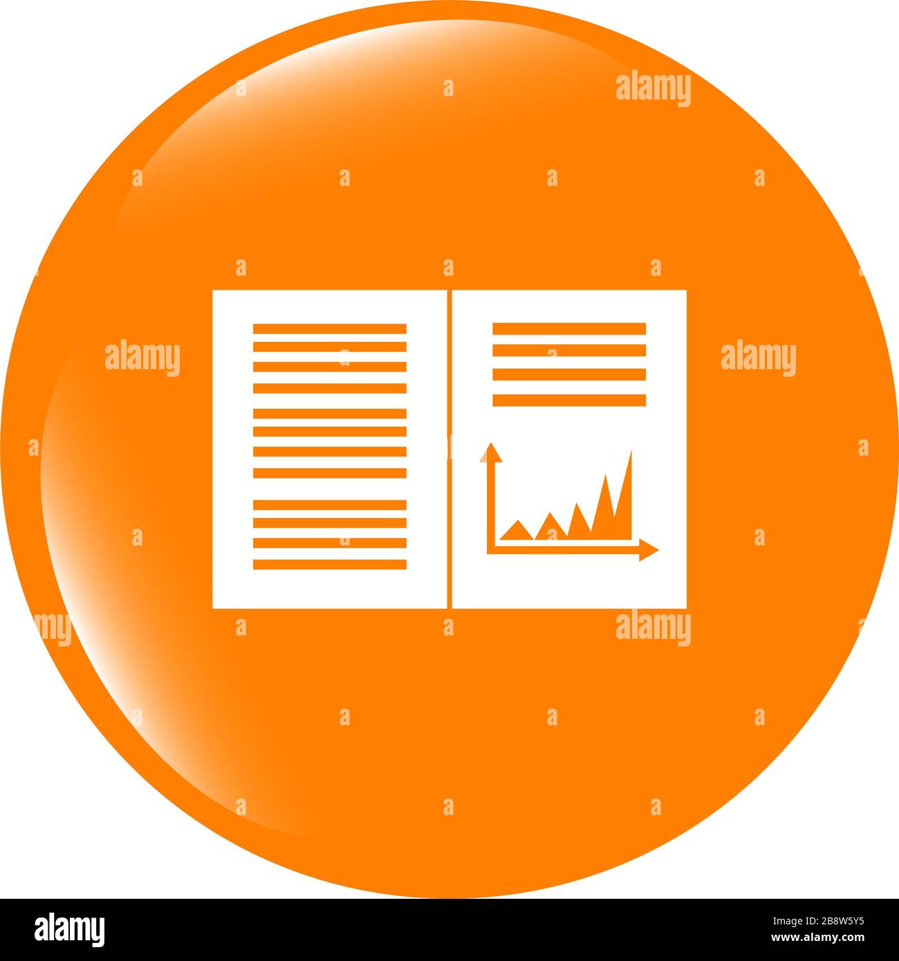 Text file sign icon. Add File document with chart symbol. Accounting ...