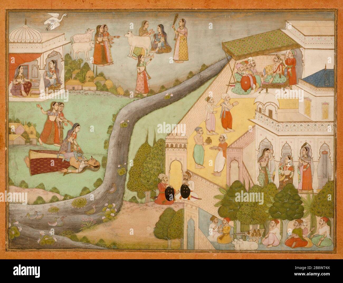 Krishna kills the ogress putana hi-res stock photography and images - Alamy