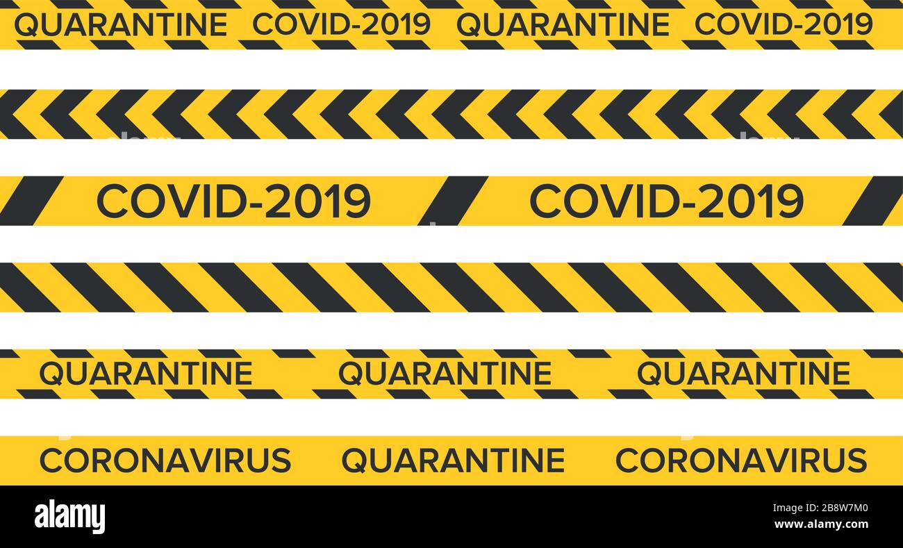 Yellow red warning stop tape Stock Vector Images - Alamy