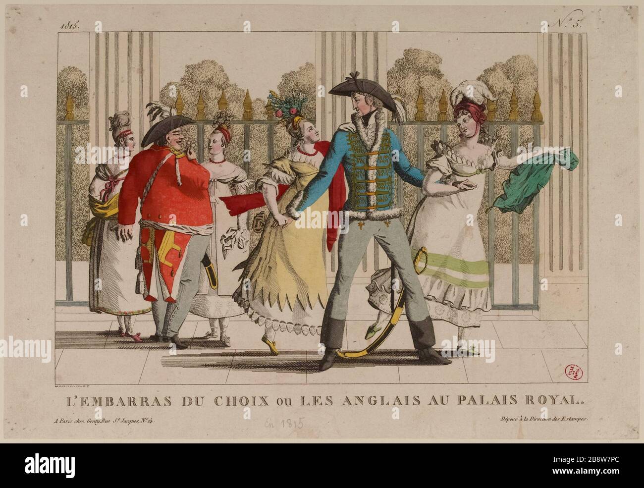 1815/5 / Spoiled for choice or the English at the Royal Palace Stock ...