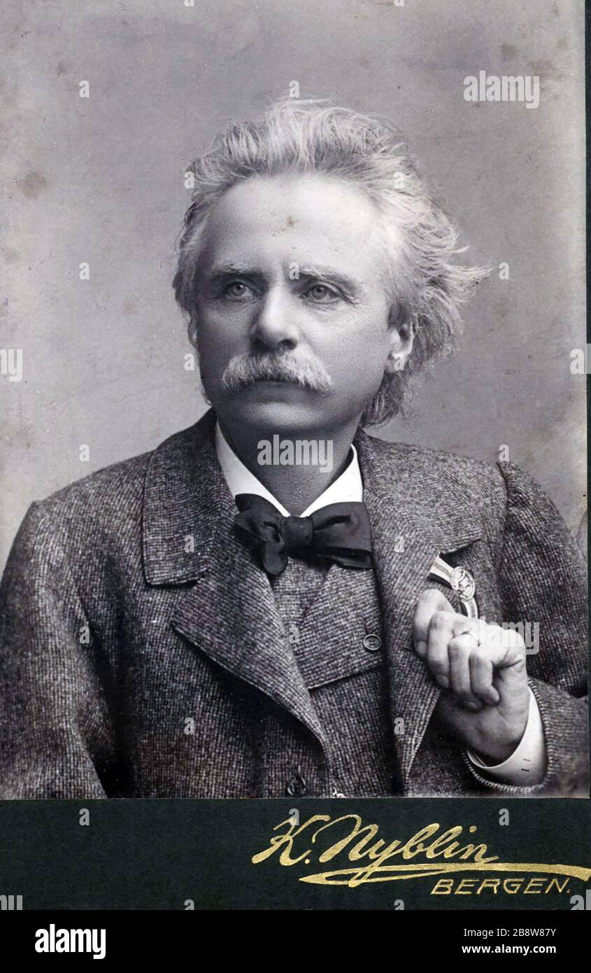 EDVARD GRIEG (1843-1907) Norwegian composer Stock Photo - Alamy