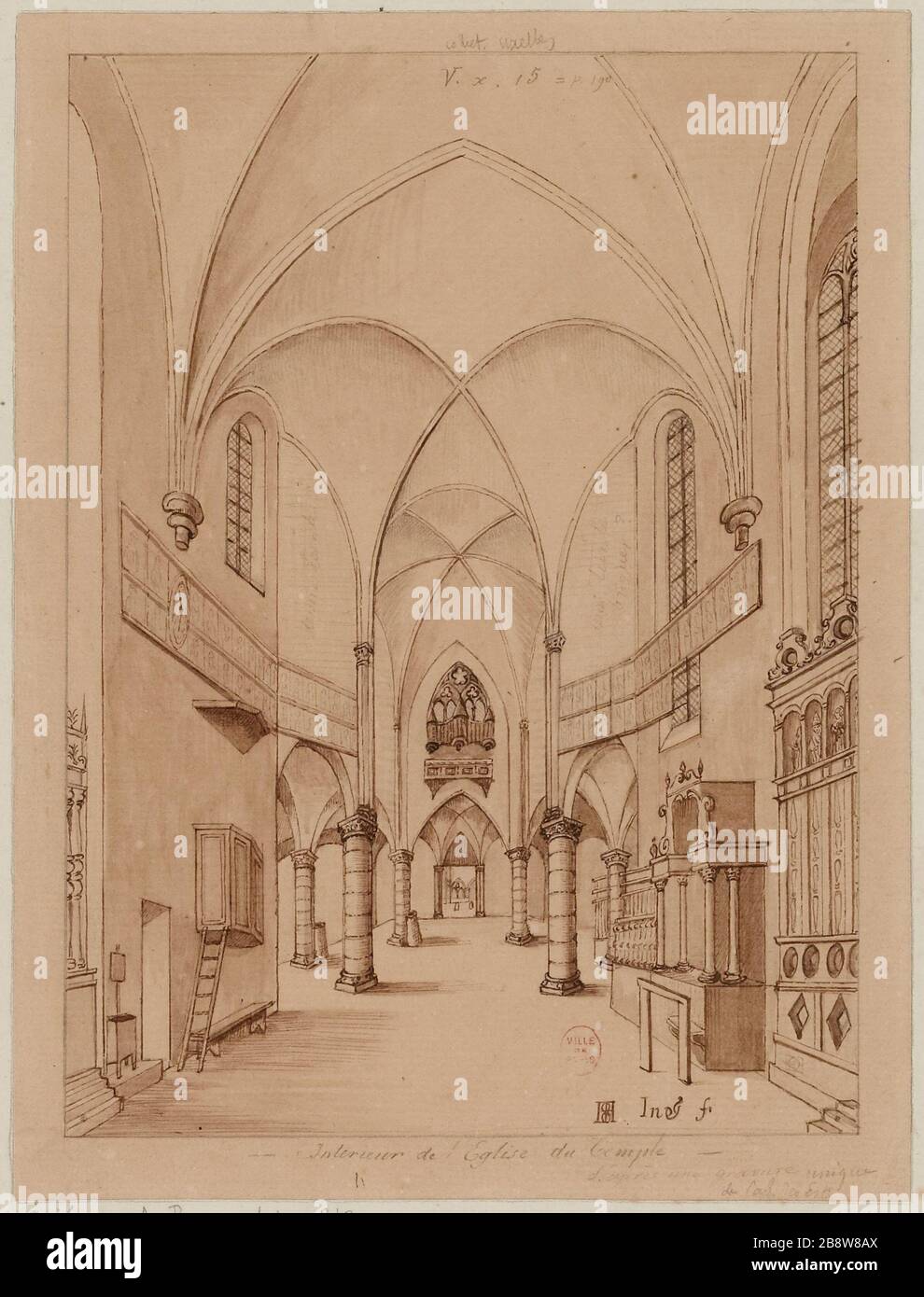 Interior of the Temple Church Stock Photo - Alamy