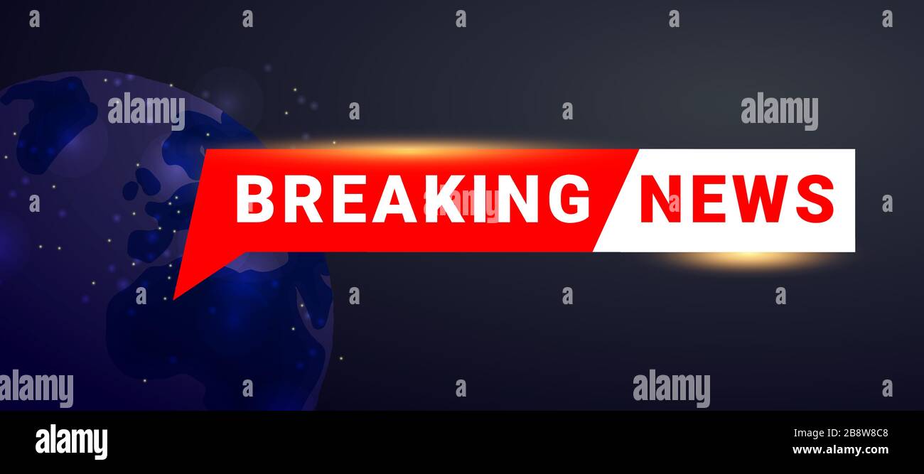 Breaking news latest update actual Stock Vector Images - Alamy