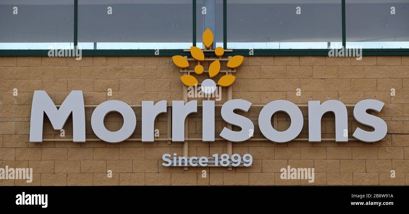 Morrisons supermarket logo hi-res stock photography and images - Alamy