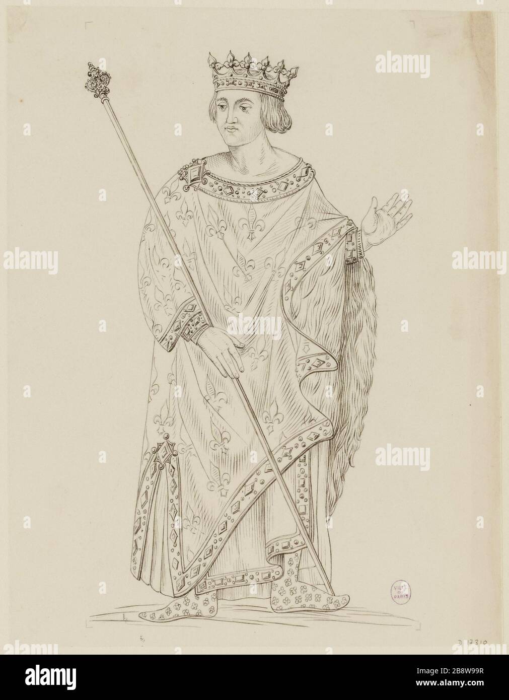 King Louis IX according to the statement Gaignières St. Catherine du ...