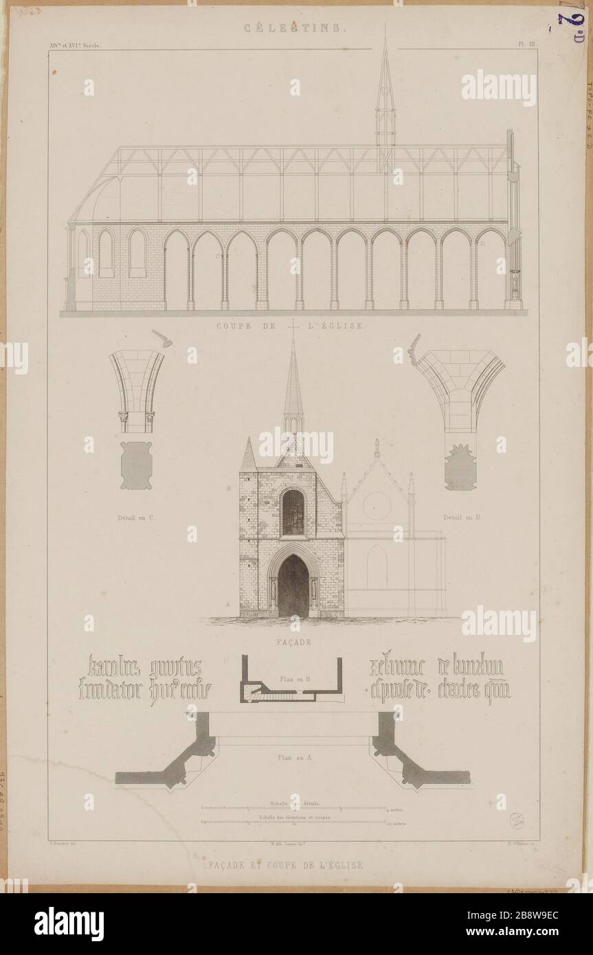 Fourteenth and sixteenth centuries, Celestine, pl. II. / Plan and ...
