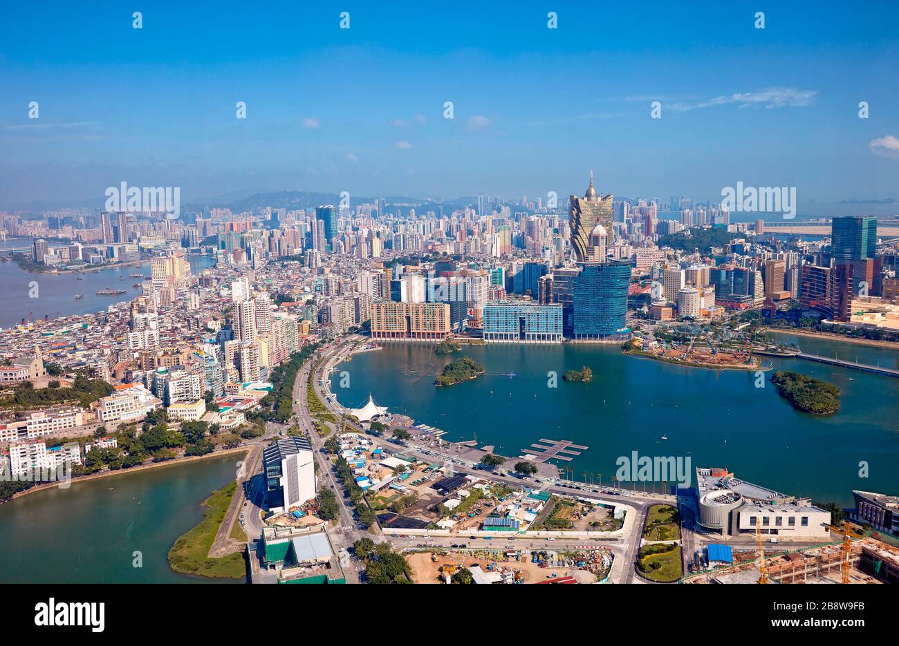 Aerial view of the Macau Peninsula. Macau, China Stock Photo - Alamy
