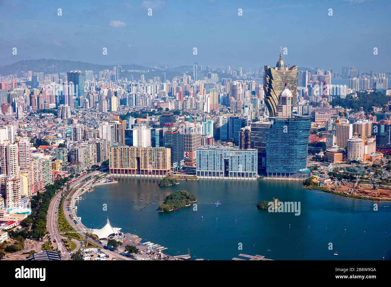 Aerial view of the Macau Peninsula. Macau, China Stock Photo - Alamy