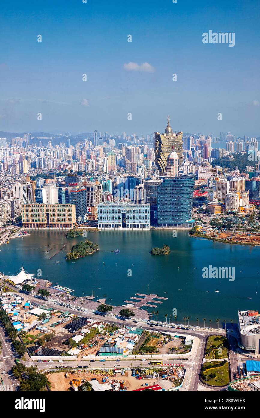 Aerial view of the Macau Peninsula. Macau, China Stock Photo - Alamy
