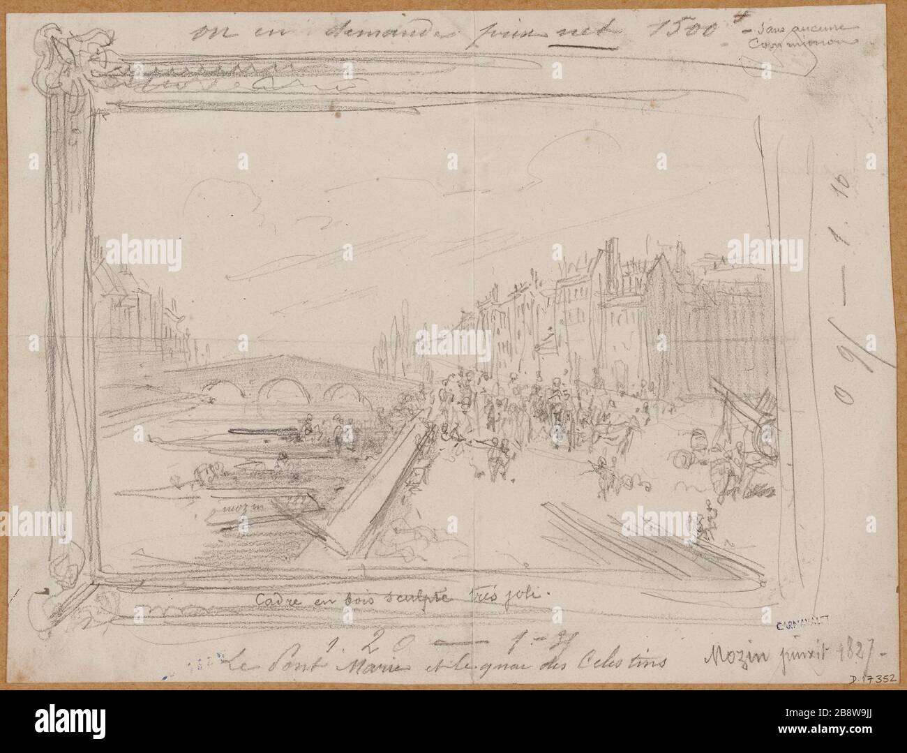 The Marie bridge and pier Celestine Stock Photo - Alamy