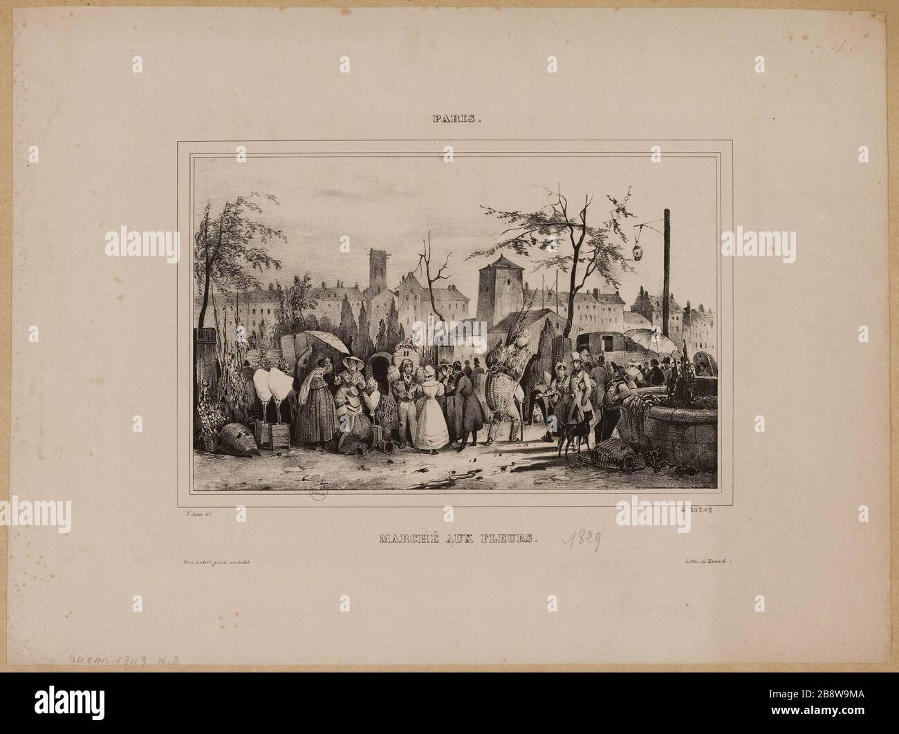 Paris. / Flower market Stock Photo - Alamy