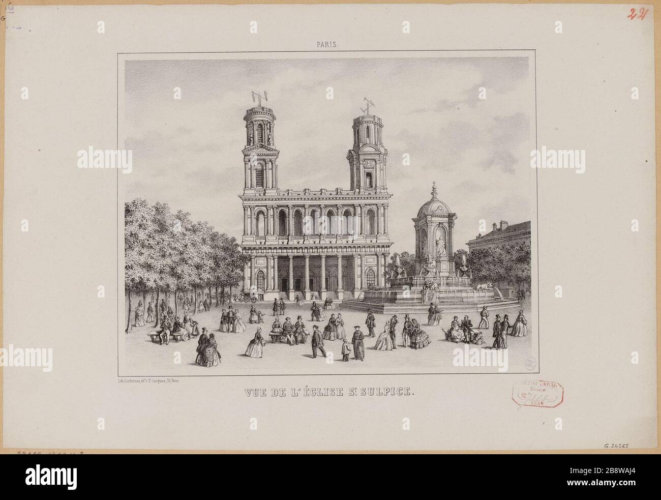 St sulpice square and church hi-res stock photography and images - Alamy