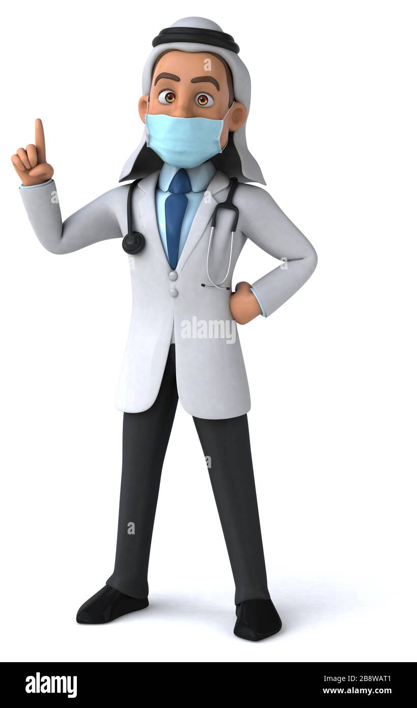 3D illustration of a cartoon character with a mask Stock Photo - Alamy