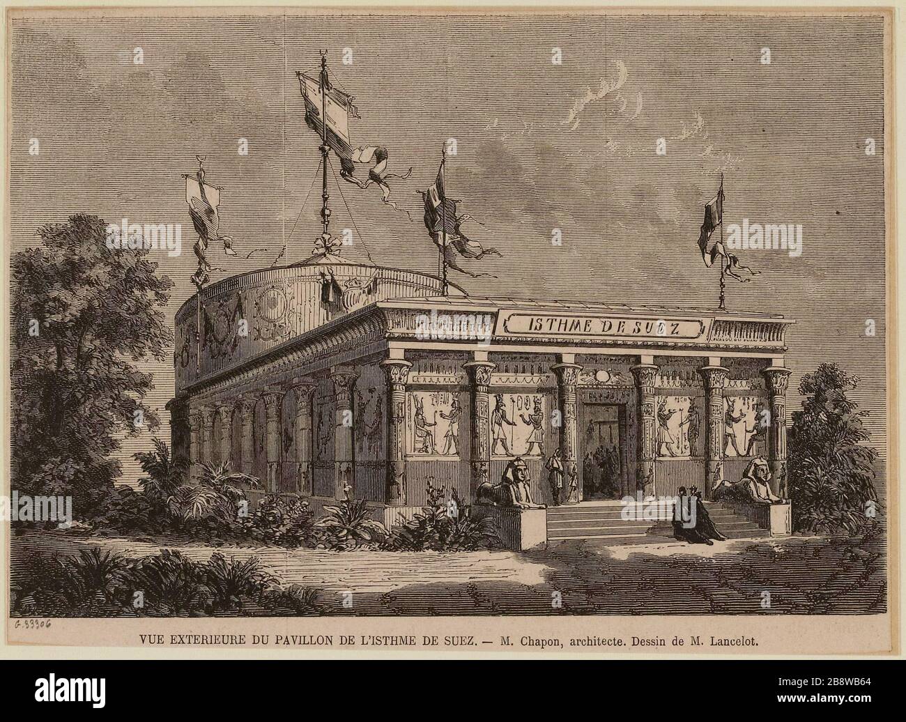 Exterior view of the flag of the Isthmus of Suez Stock Photo - Alamy