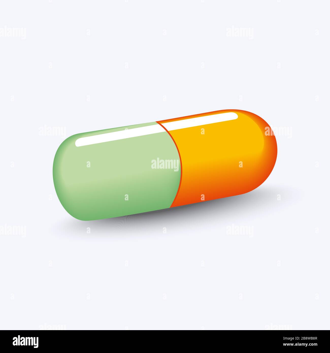Pills capsule vector isolated on white background Stock Vector Image ...