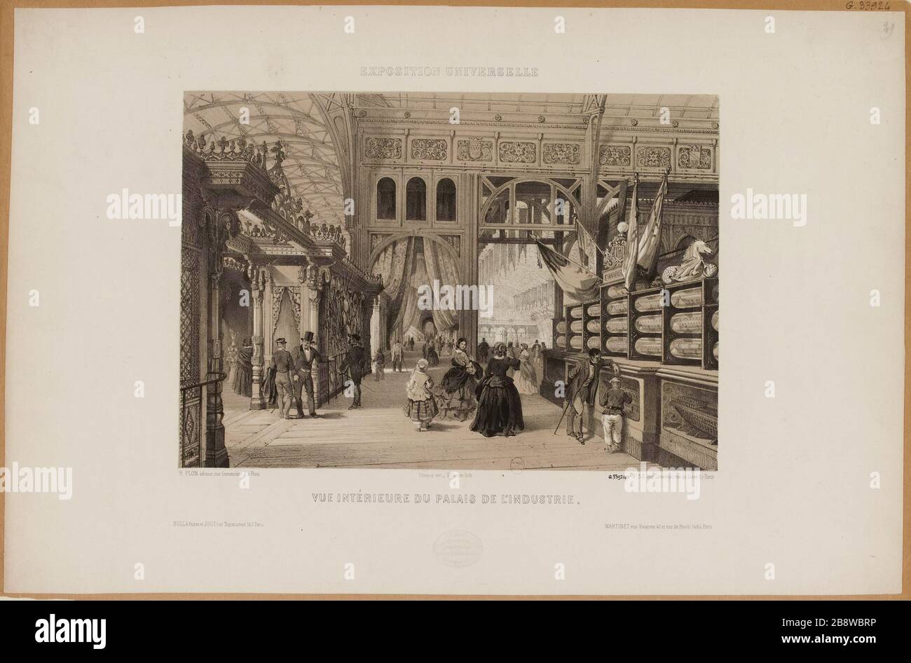 Expo / Interior view of Palace of Industry Stock Photo - Alamy