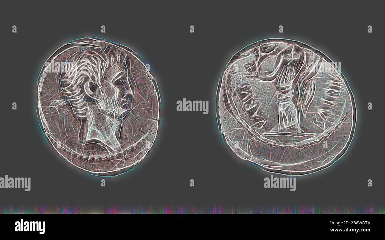 Denarius (Coin) Portraying Mark Antony, 42 BC, issued by C. Vibius ...