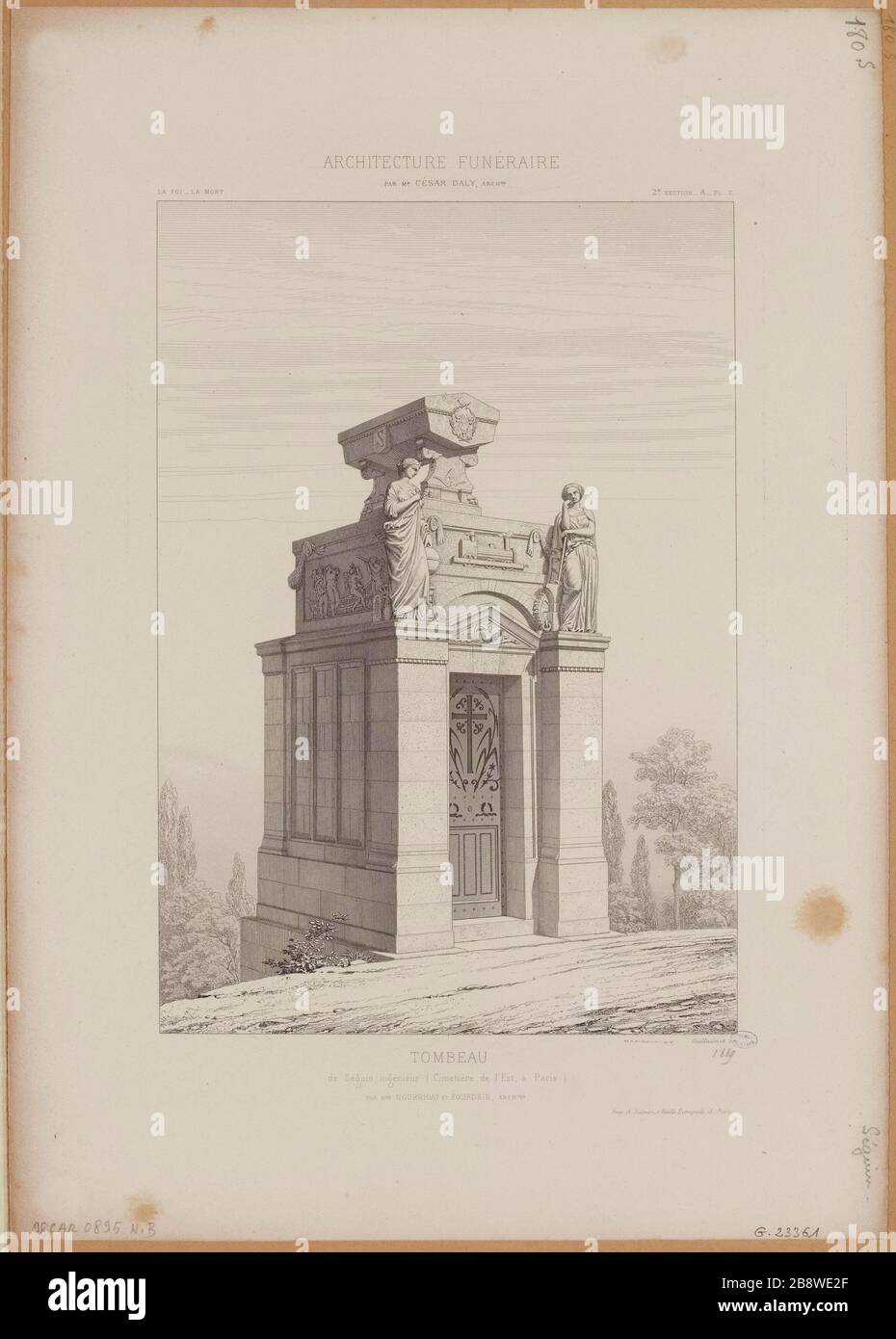 funerary architecture. // Tomb / Seguin, engineer (Eastern Cemetery in ...