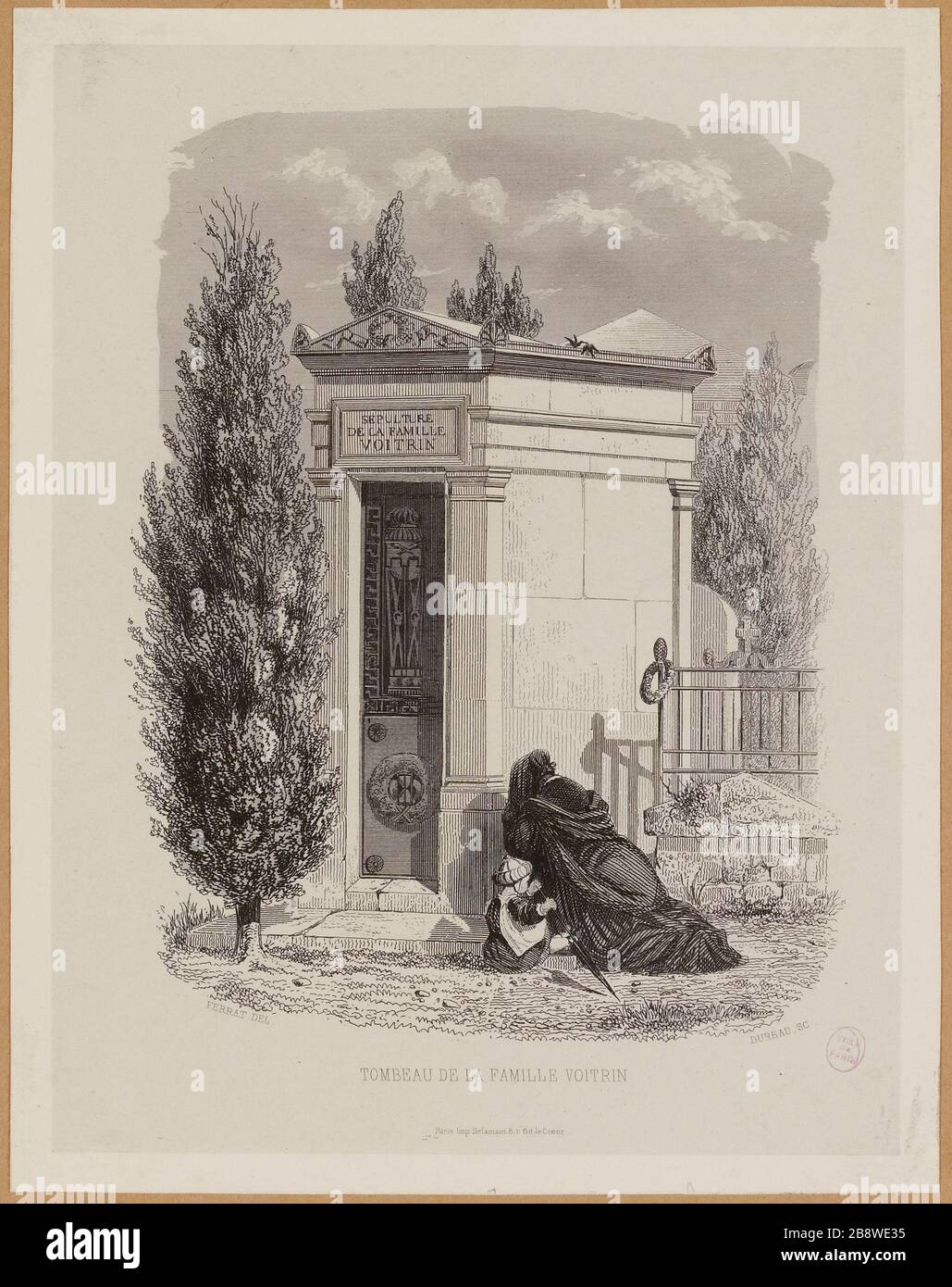 Tomb of Voitrin family Stock Photo - Alamy