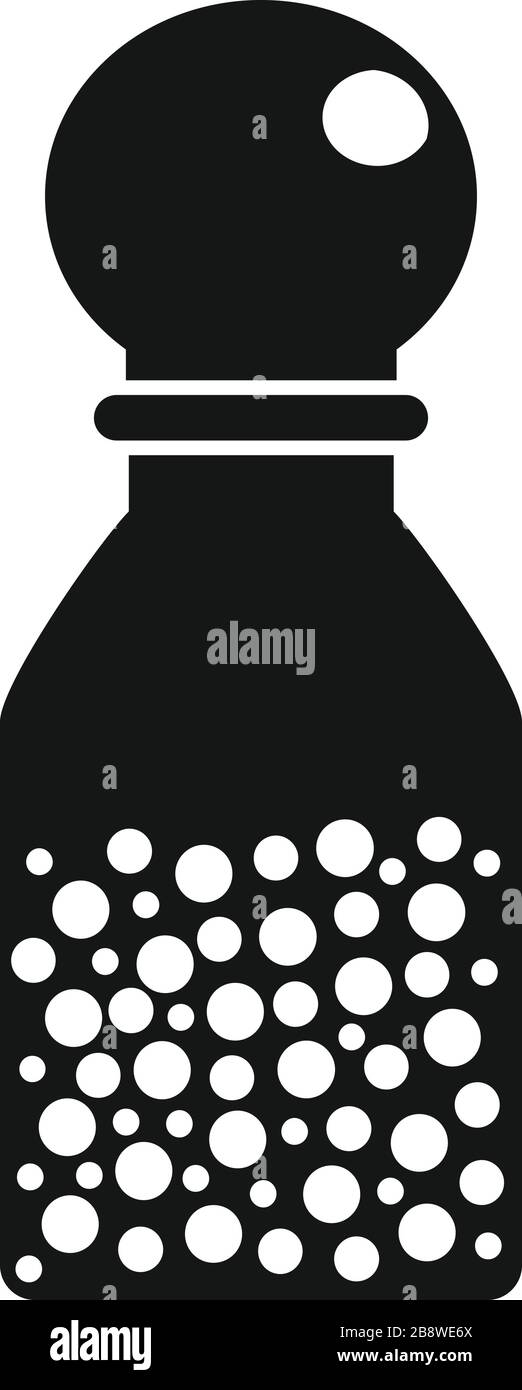 5 pepper bottle icon. Simple illustration of 5 pepper bottle vector ...