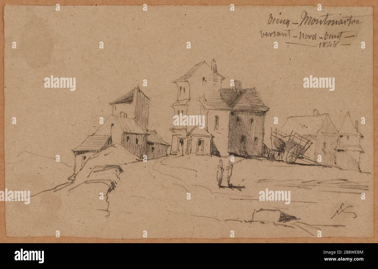 The old northwest slope Montmarte Stock Photo - Alamy