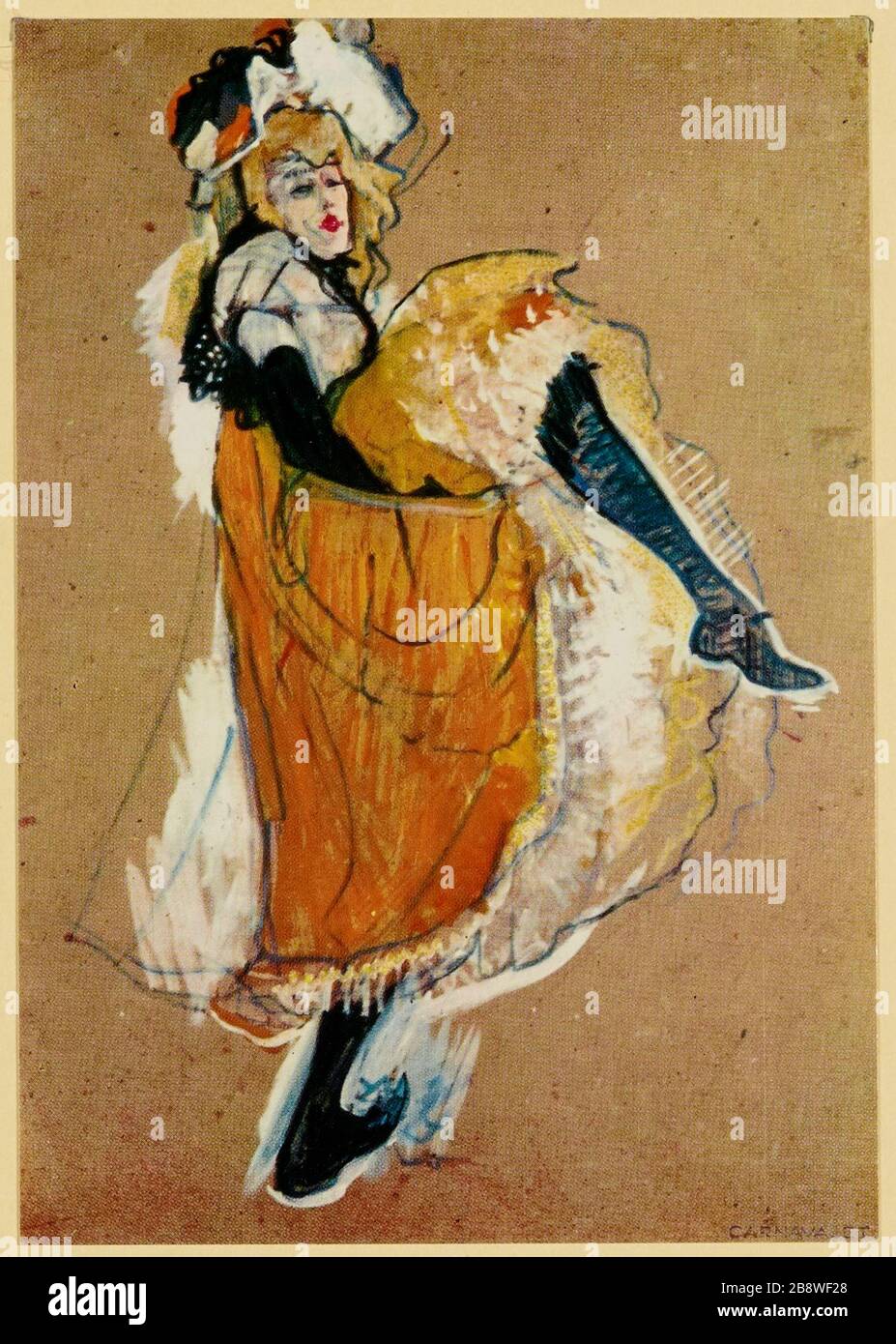 Jane Avril Dancing by Toulouse Lautrec Stock Photo - Alamy