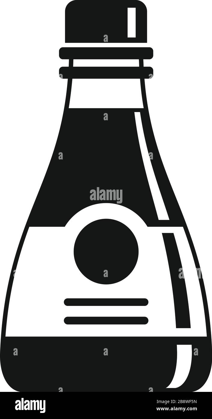 Aromatic soy bottle icon. Simple illustration of aromatic soy bottle ...