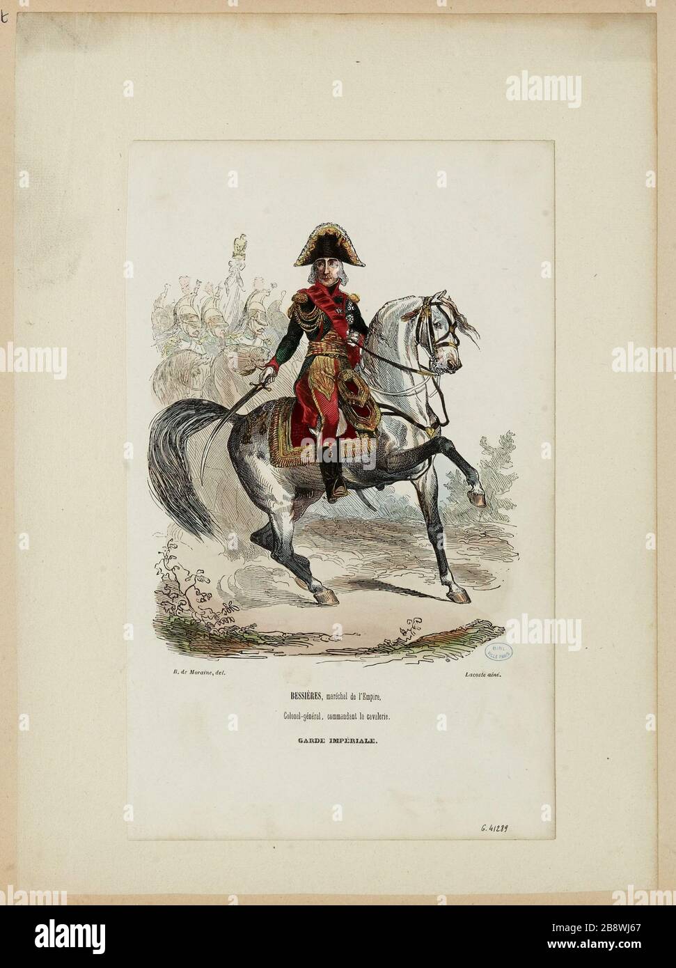 Bessieres, Empire marshal. / Colonel general commanding the cavalry ...