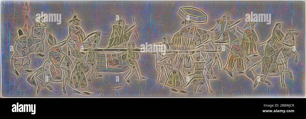 Korean Embassy Parade, 1682, Attributed to Hishikawa Moronobu, Japanese ...