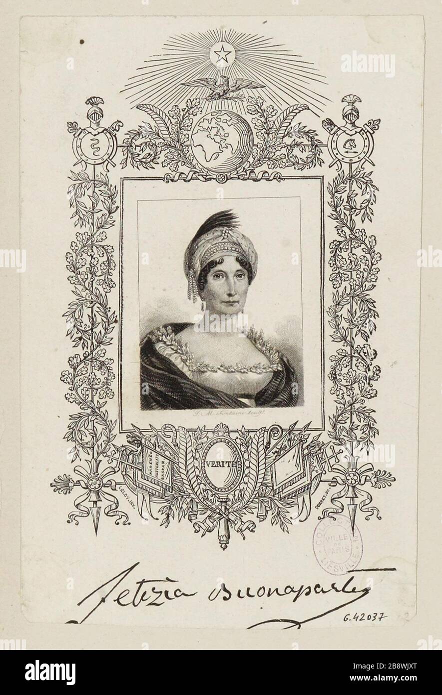 Maria Letizia Bonaparte (1750-1836), mother of Napoleon Stock Photo - Alamy