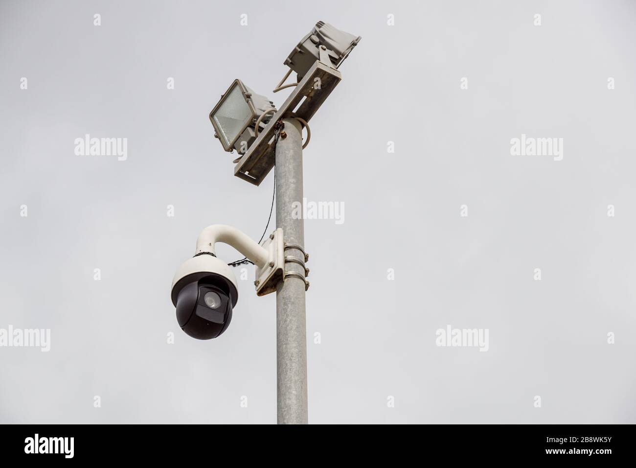 Cctv security camera on pole hi-res stock photography and images - Alamy