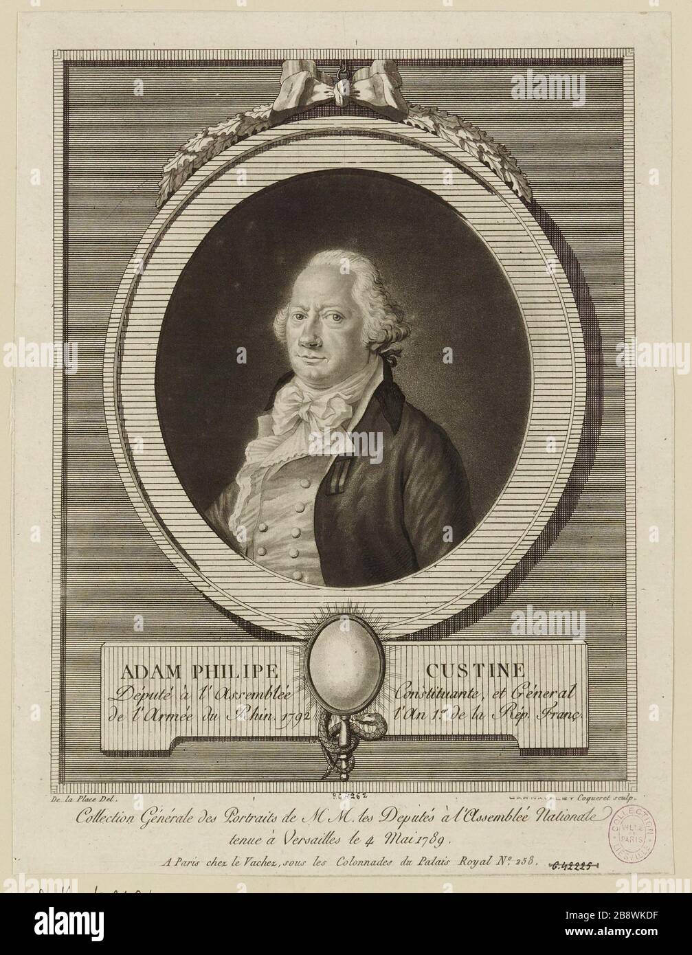 Adam Philipe [sic] Custine. Member of the Constituent Assembly, and ...