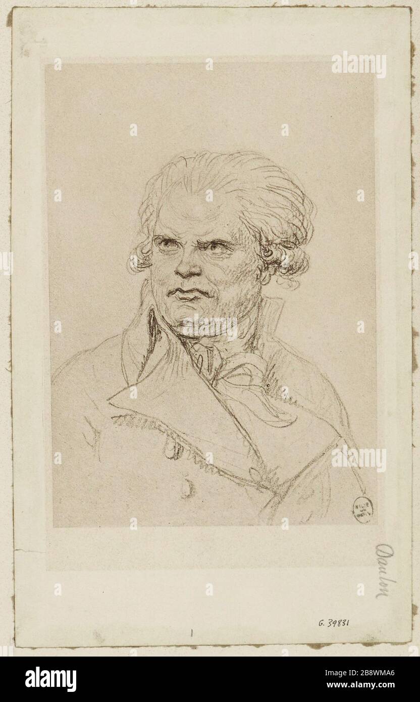 Portrait of Danton by David Stock Photo - Alamy