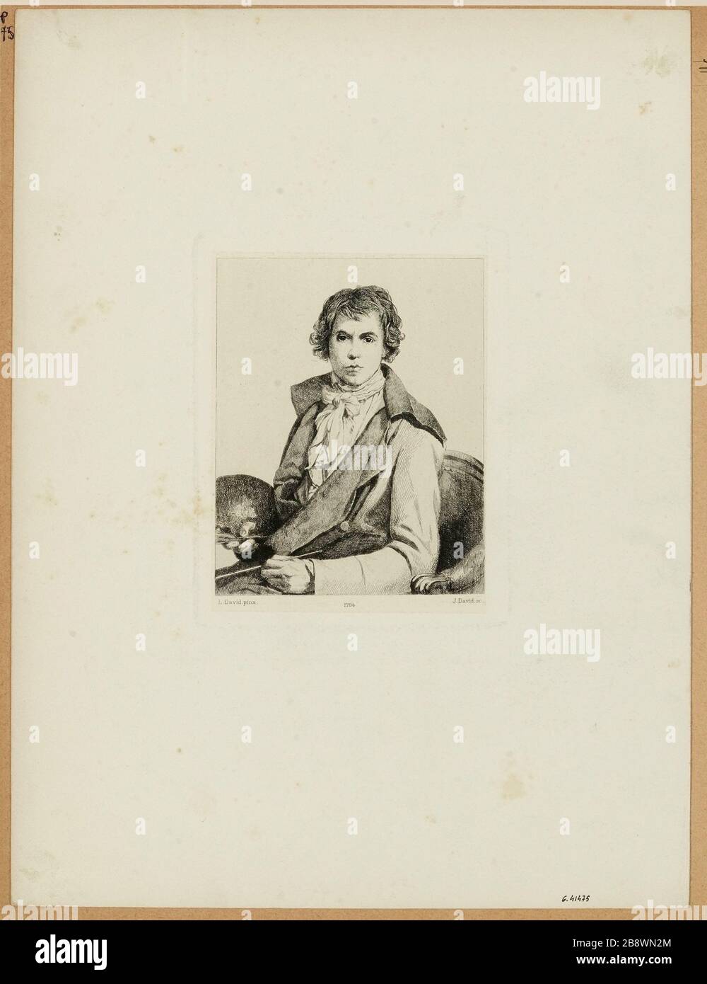 Jacques-Louis David Self-Portrait Stock Photo - Alamy
