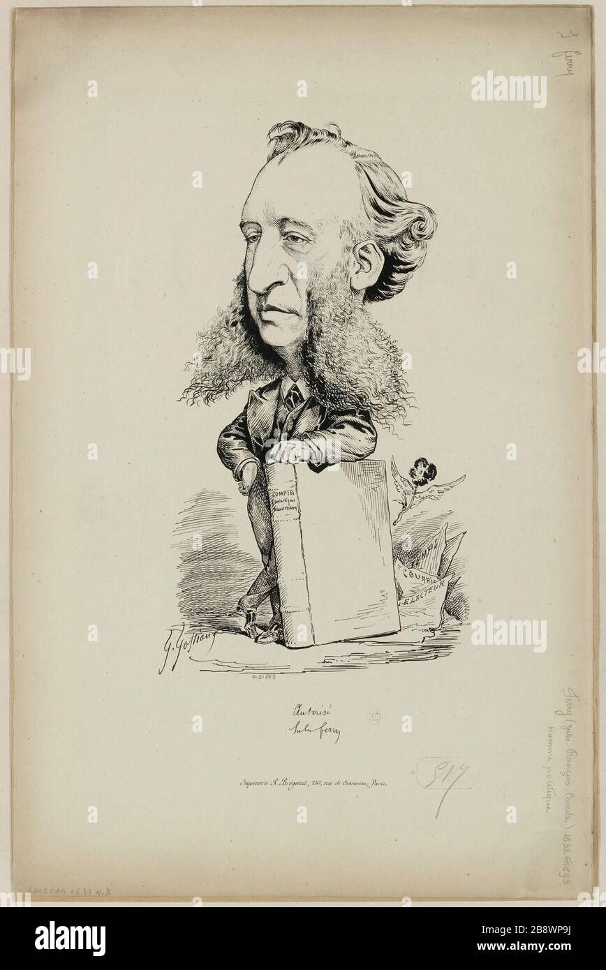 Cartoon Portrait of Jules Ferry Stock Photo - Alamy