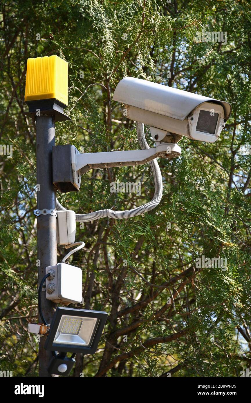 A street lamp and a surveillance camera hi-res stock photography and ...