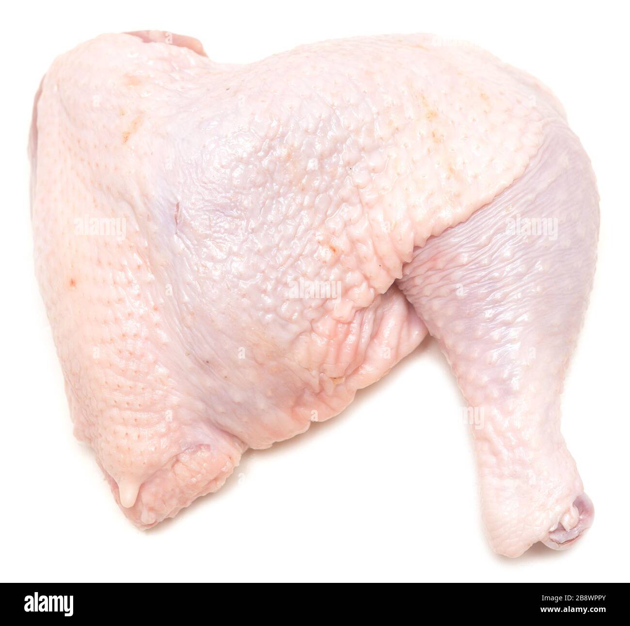 Chicken leg isolated on white background Stock Photo - Alamy