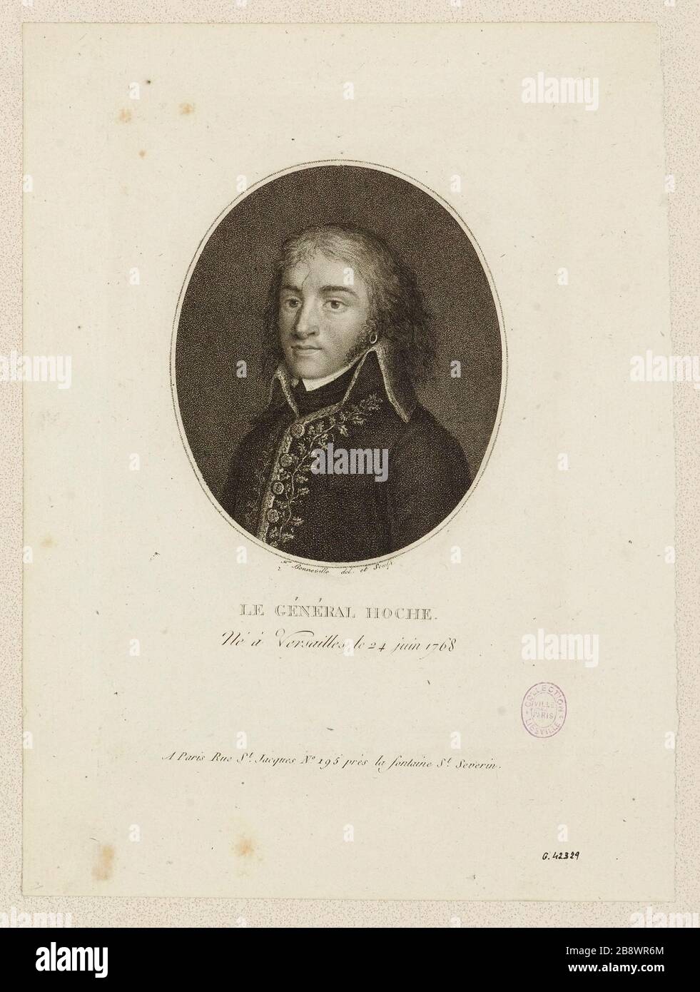 General Hoche. / Born in Versailles June 24, 1768 Stock Photo - Alamy