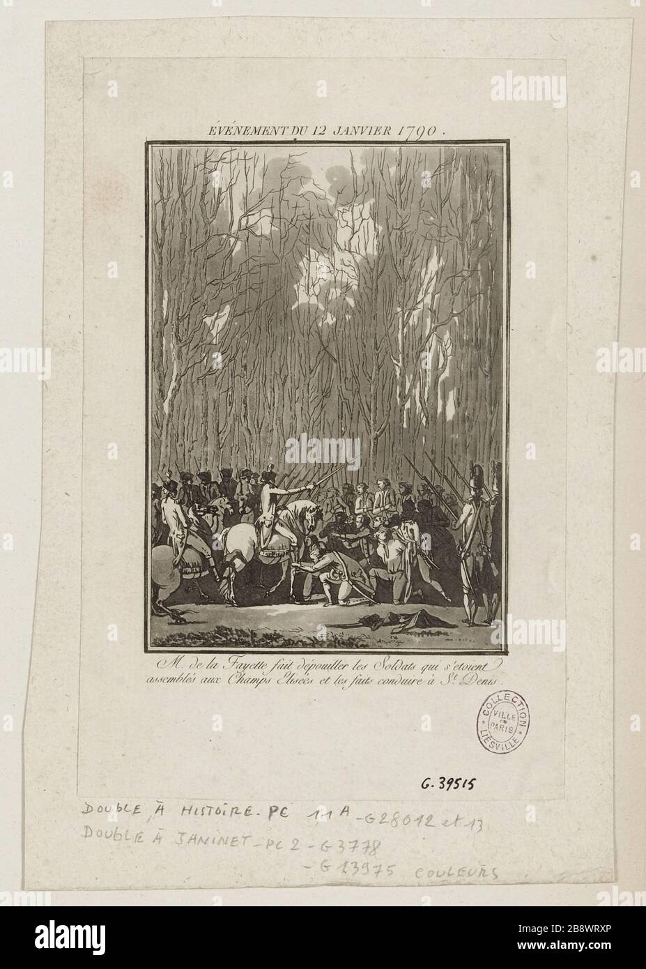 Event of January 12, 1790 / M. de Lafayette did strip the soldiers who ...