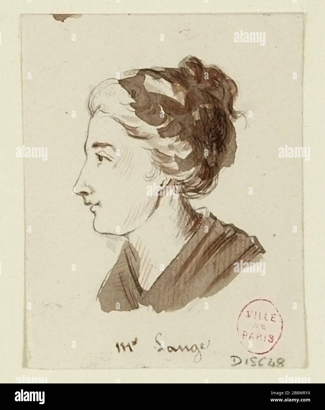 Portrait of actress Anne Françoise Elizabeth Lange (1772-1825 Stock ...
