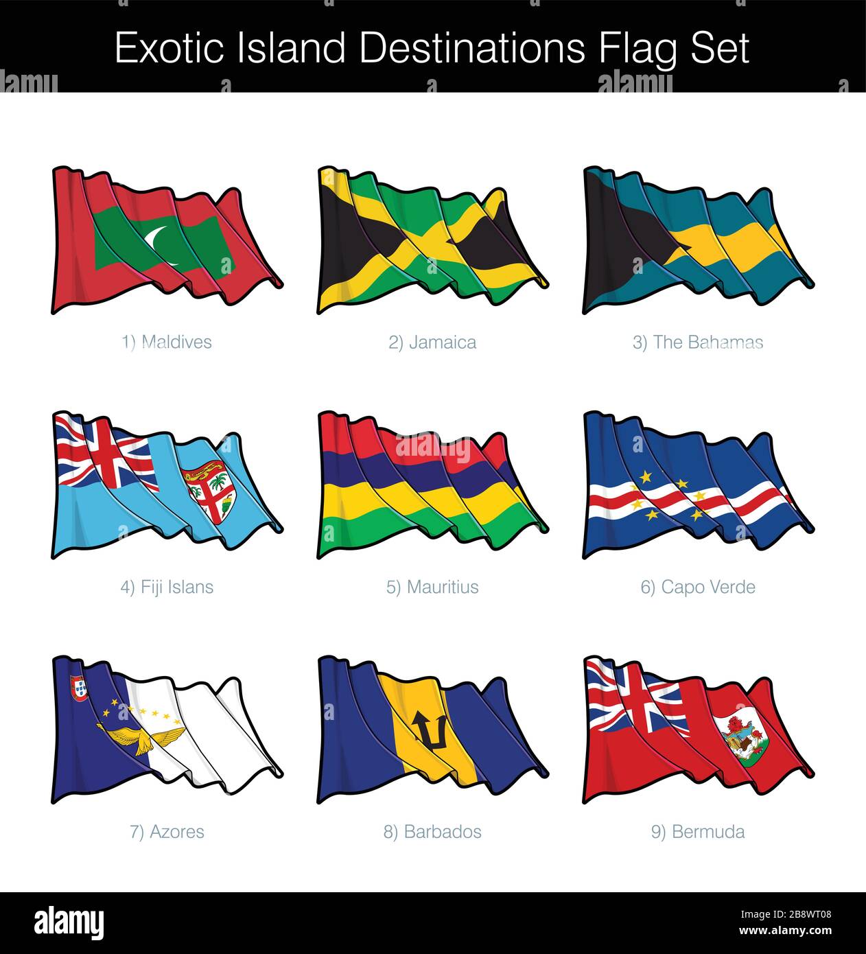 Maldives jamaica Stock Vector Images - Alamy
