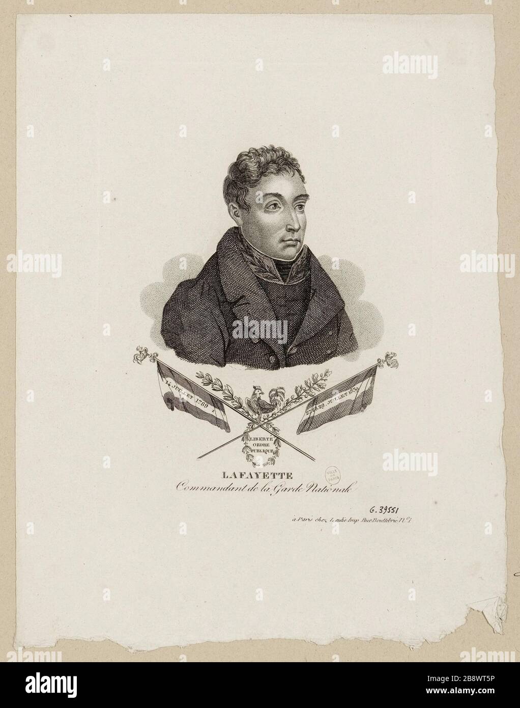 Lafayette / commander of the National Guard Stock Photo - Alamy