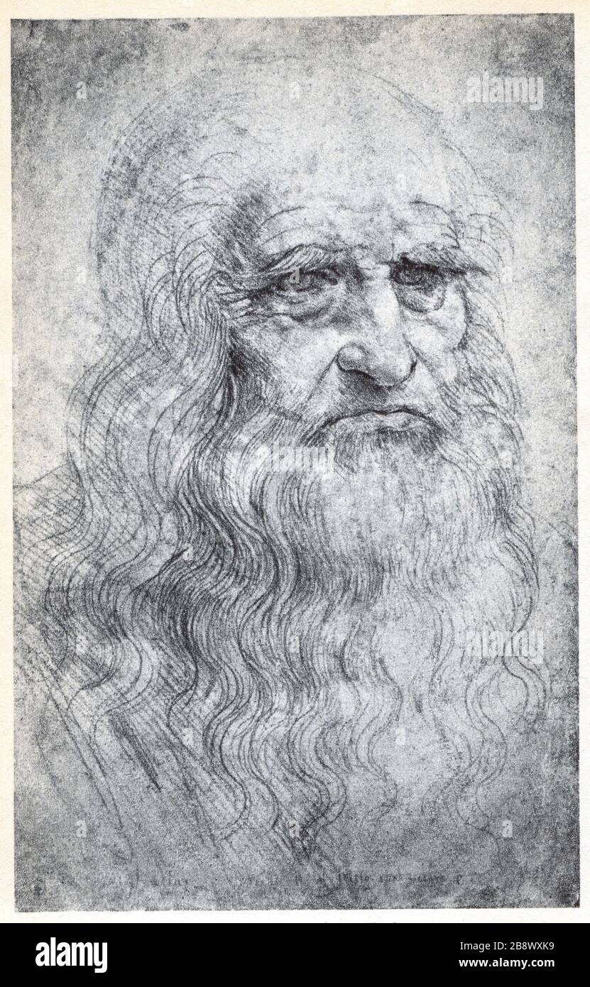 Leonardo Da Vinci Self Portrait High Resolution Stock Photography and ...