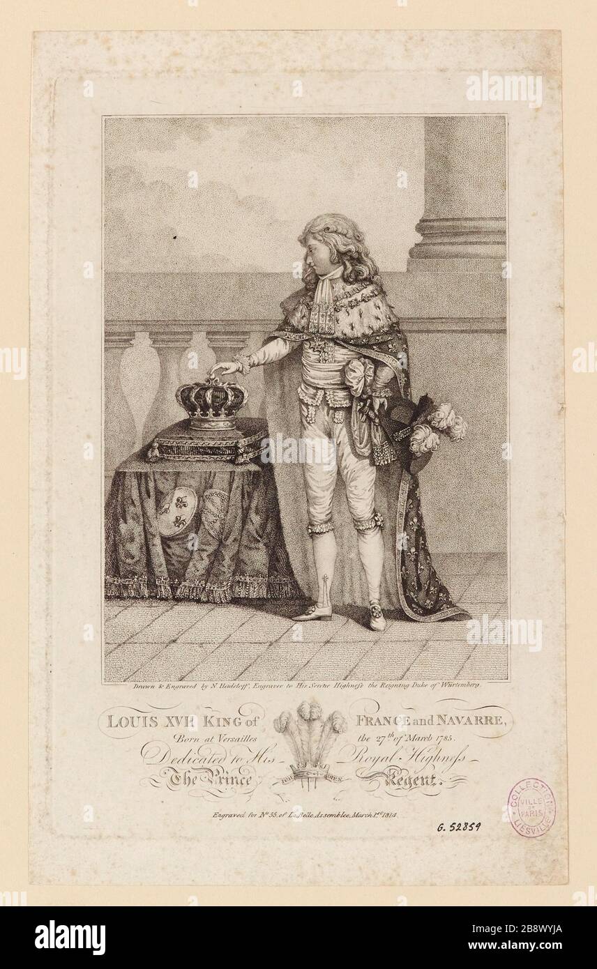 Louis XVII King of France and Navarre Stock Photo - Alamy