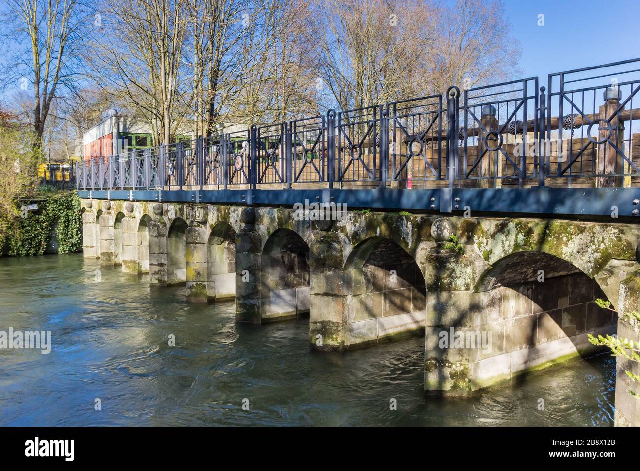 Old stone bridge in historic city Lippstadt, GErmany Stock Photo - Alamy
