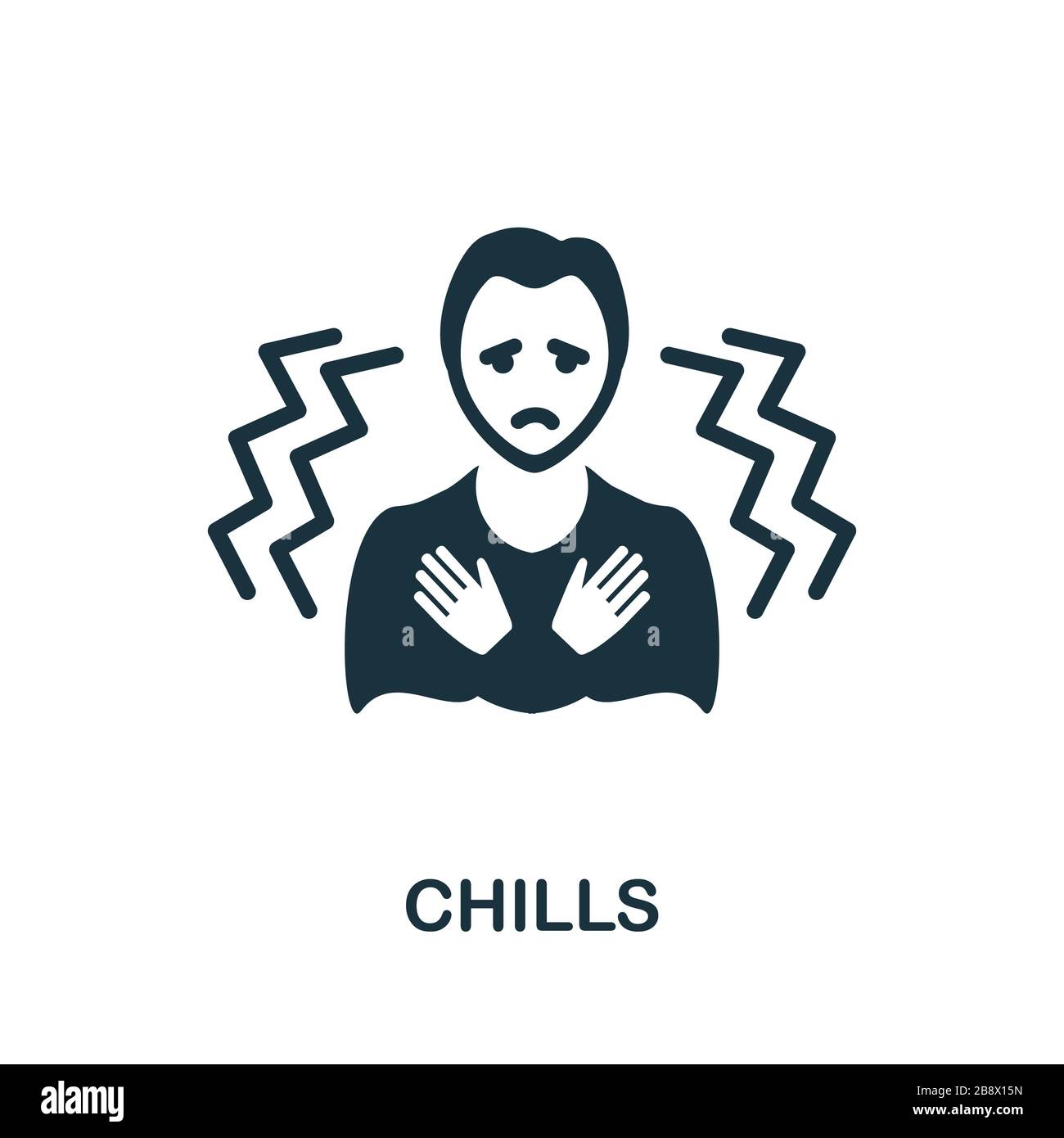 Chills icon. Simple illustration from coronavirus collection. Creative ...