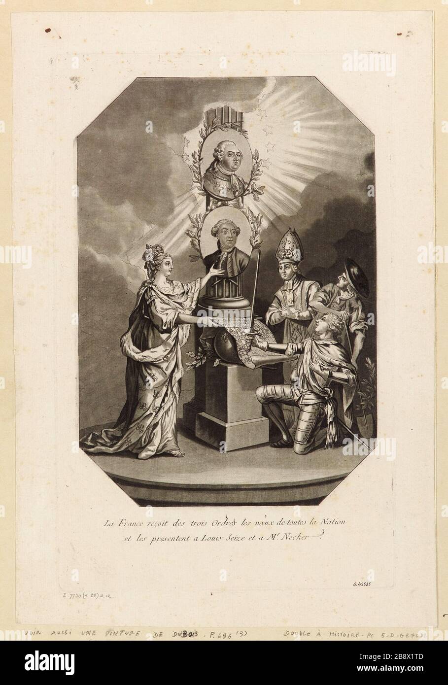 France receives the three Orders of all the voeurx Nation / and present ...