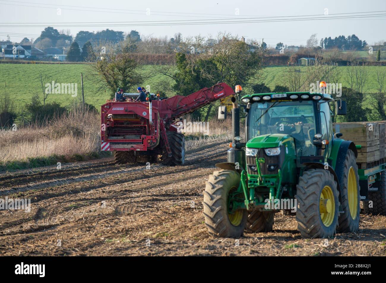 Kilberry, County Meath, Ireland. 22nd March, 2020.Paul Finnegan and ...