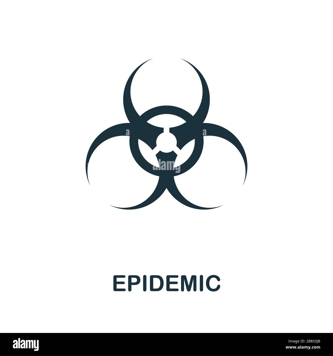 Epidemic icon. Simple illustration from coronavirus collection ...