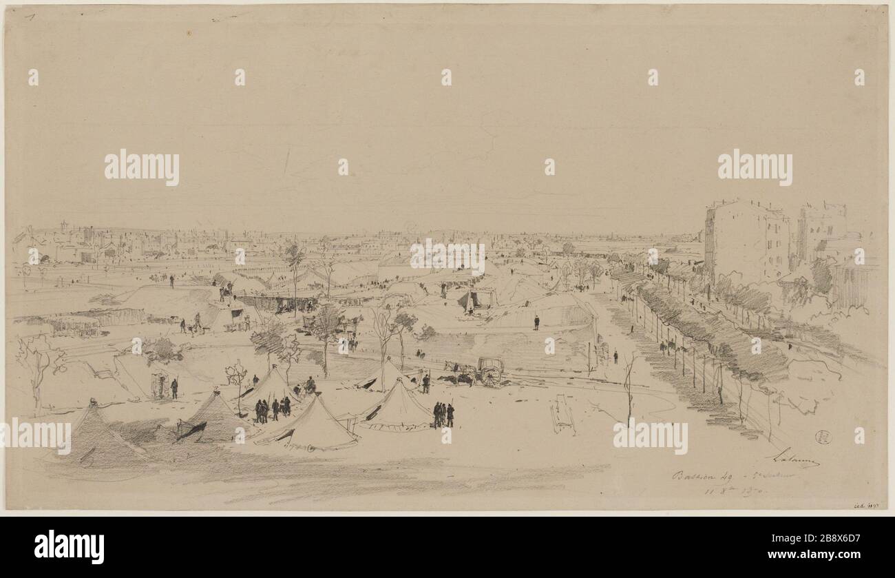 Defense of Paris: bastion 49, fifth sector Stock Photo - Alamy